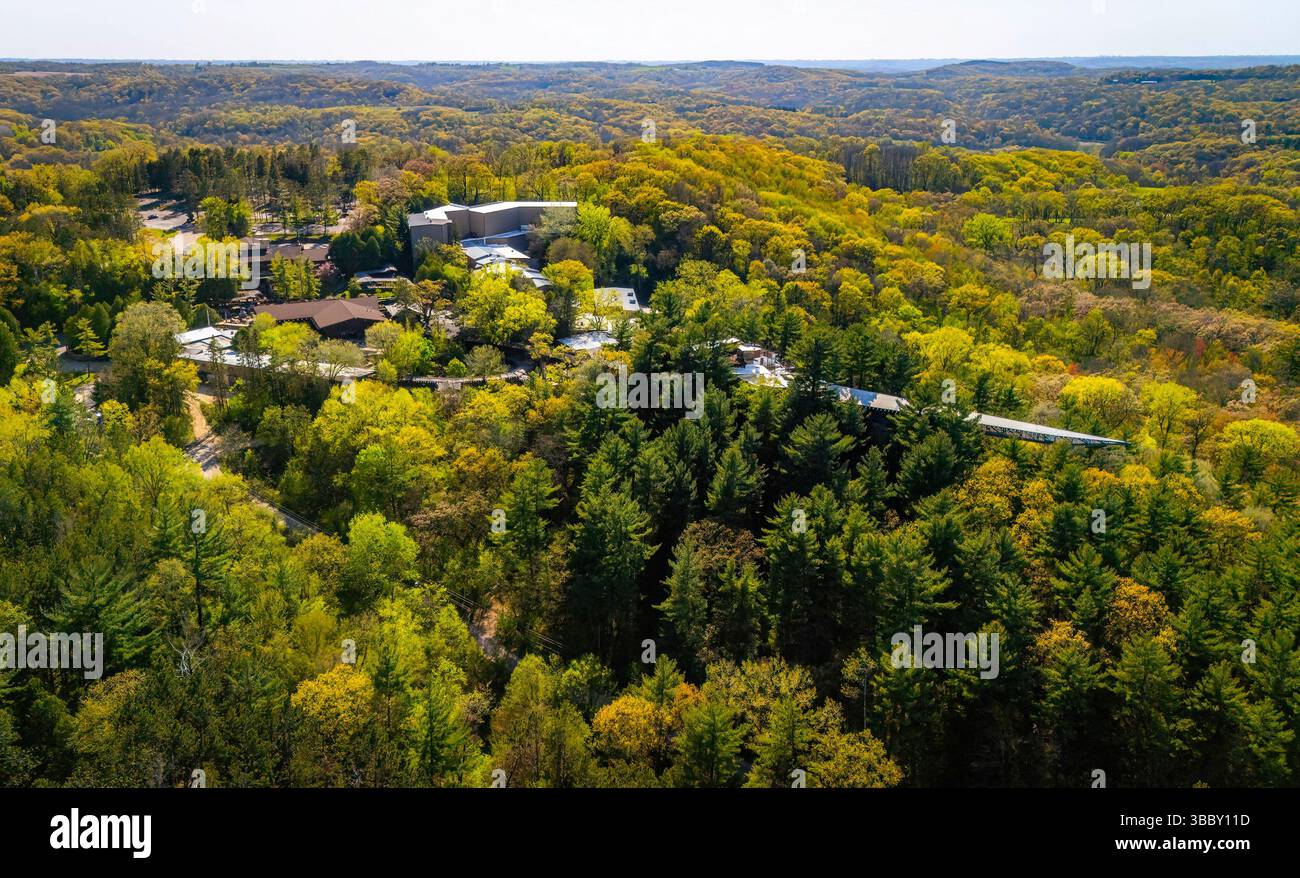 Infinity Room extending from House on the Rock in Wisconsin, showing ...