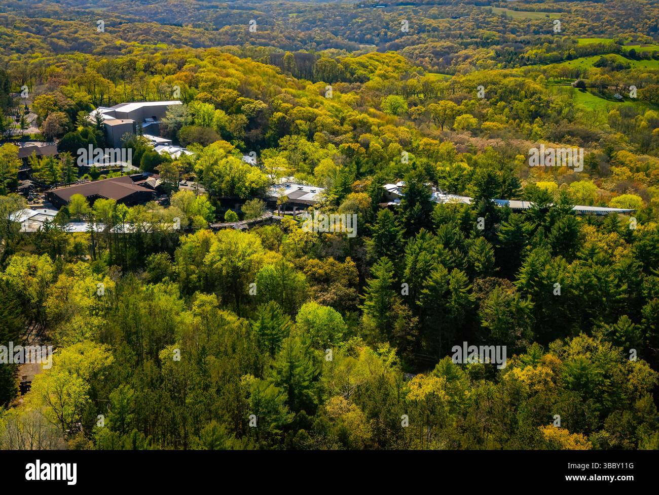 Infinity Room extending from House on the Rock in Wisconsin, showing ...