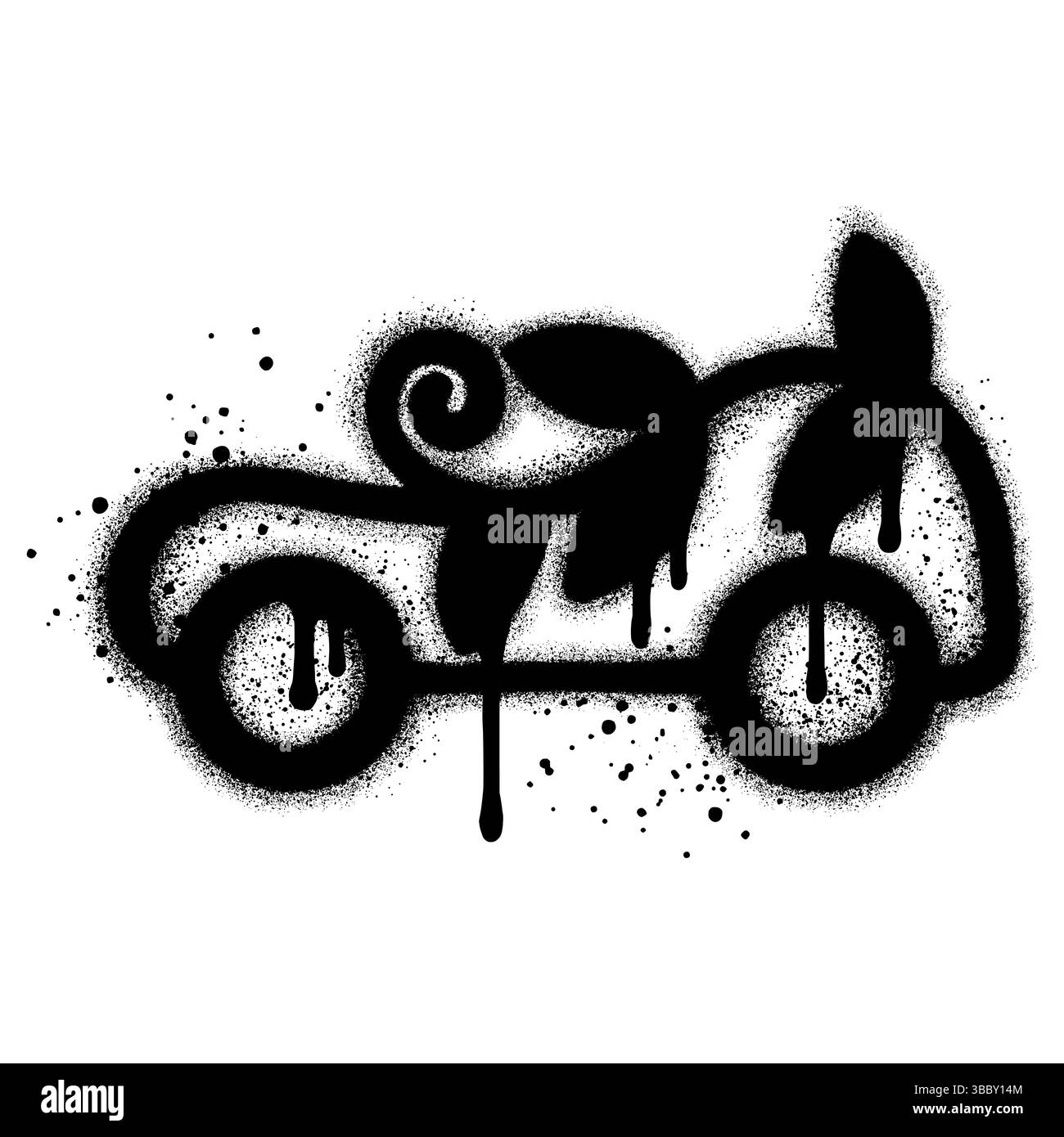 Car graffiti black spray hi-res stock photography and images - Alamy