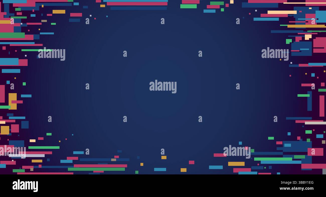 Colorful pixel mosaic error screen Stock Vector Images - Alamy