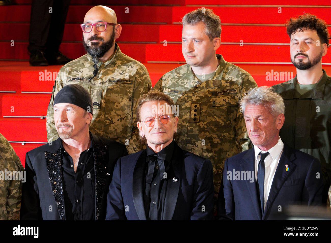 he Edge, Bono and Sean Penn during ''Bono: Stories Of Surrender'' red ...