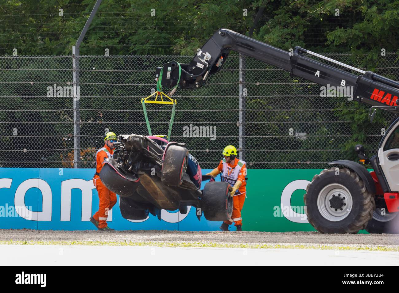 43 COLAPINTO Franco (arg), Alpine F1 Team A525, action crash, accident ...