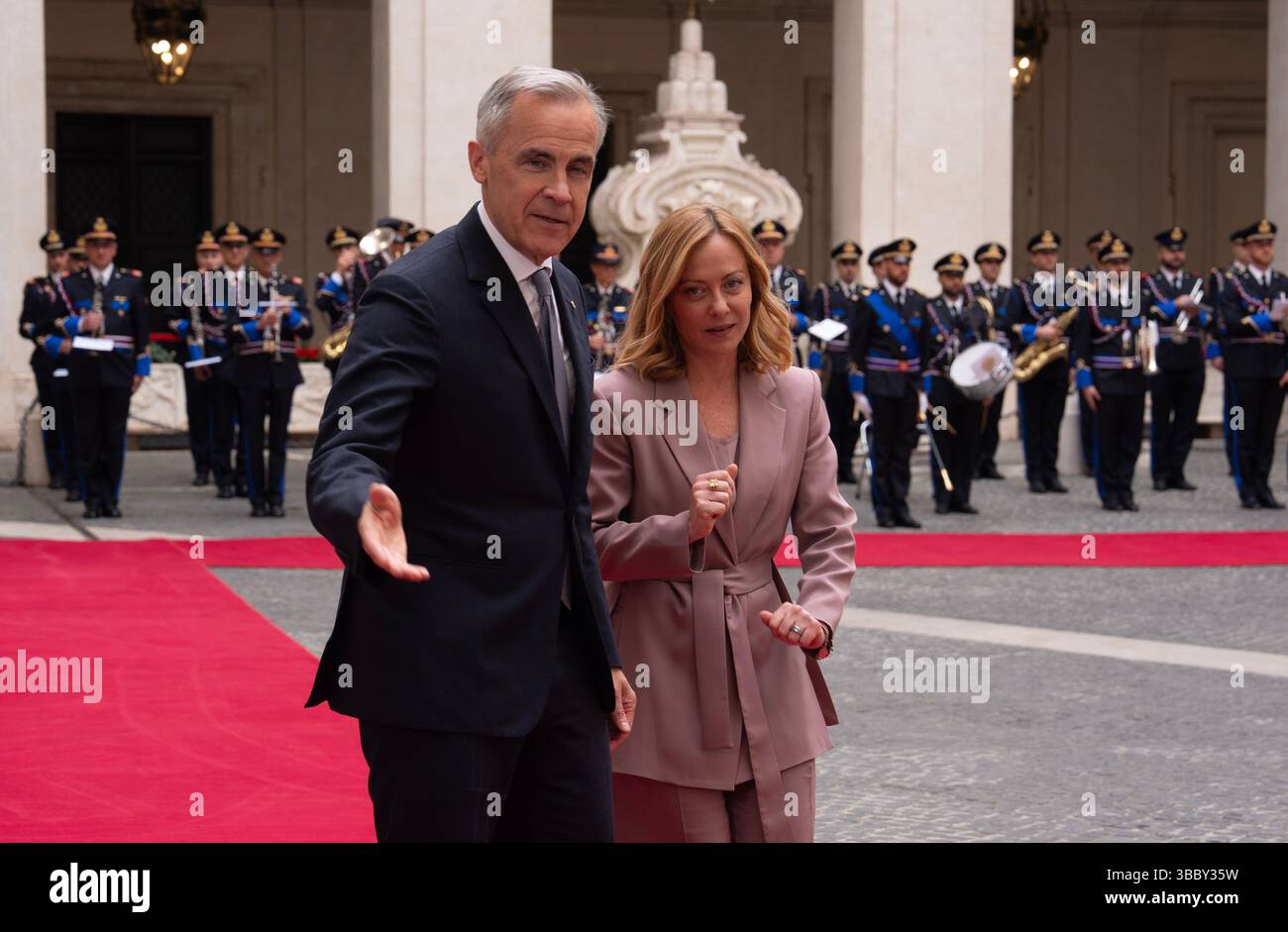 Rome, Italy. 17th May, 2025. Prime Minister Mark Carney and Italian ...