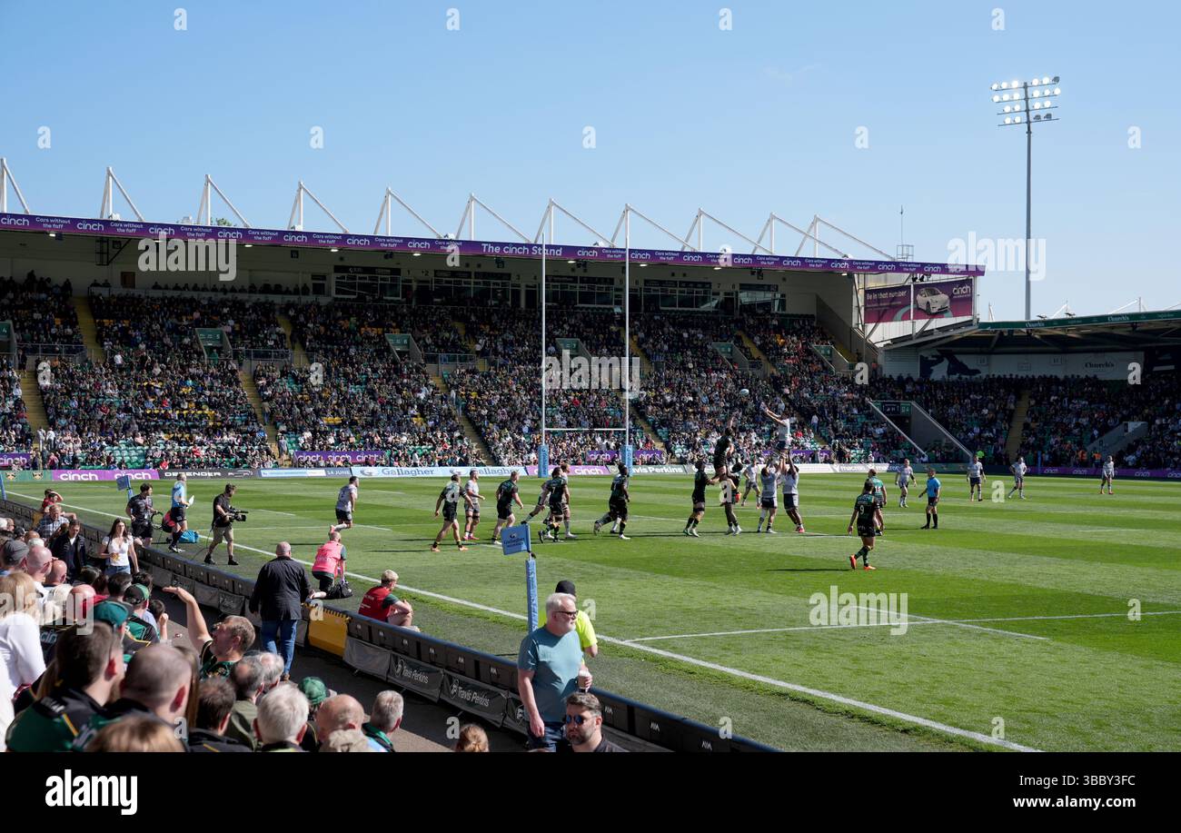 General view of the stadium during the Premiership Rugby match at the ...