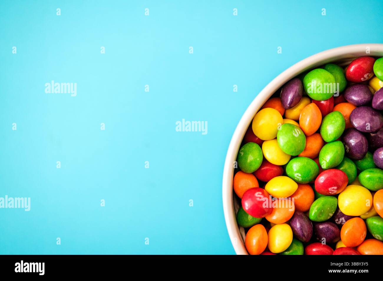 London UK, May 17 2025, Bowl of Fruit Flavoured Skittles Sweets Stock ...