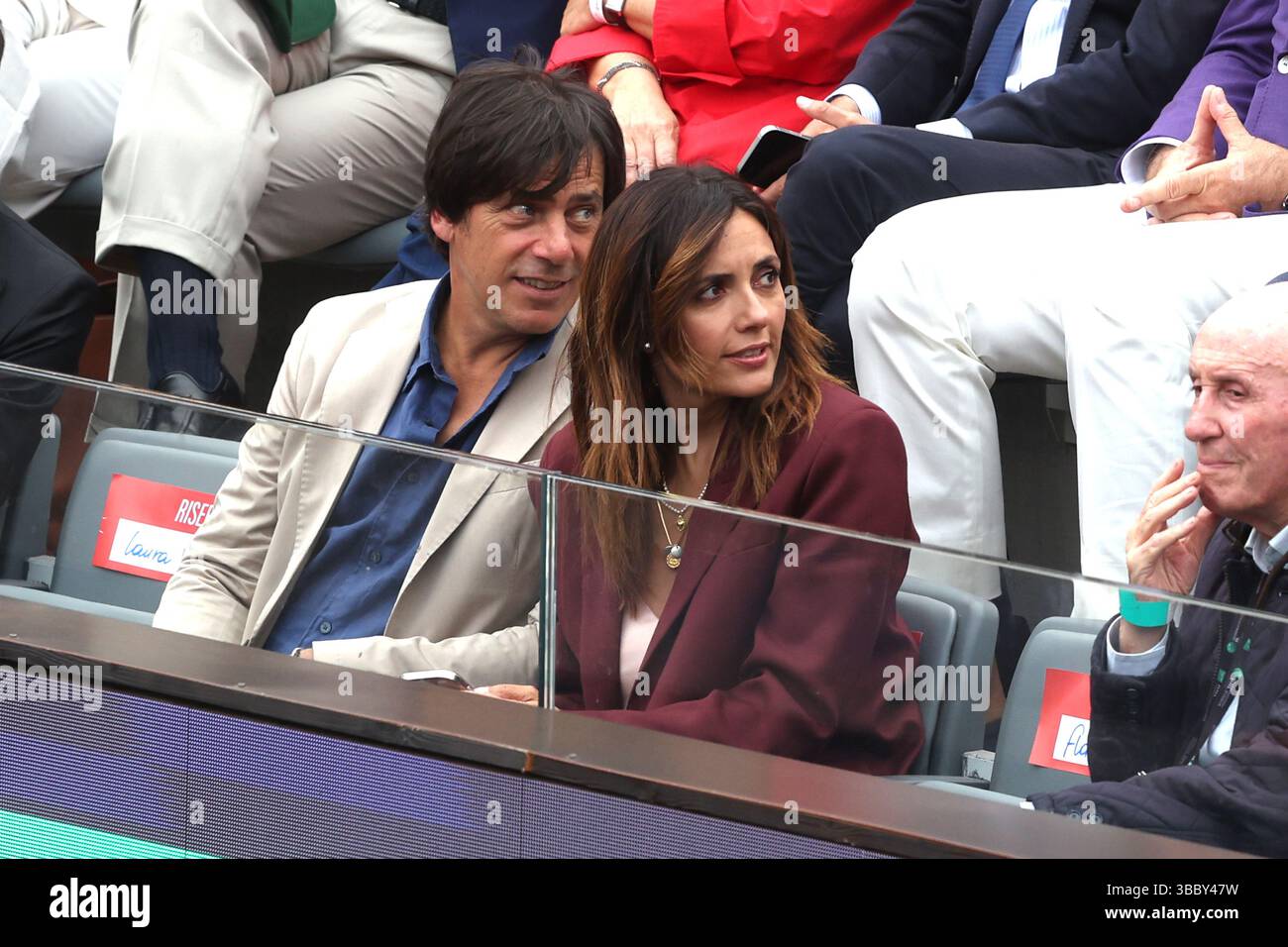 Rome, Italy. 17th May, 2025. Rome, Italy 05/17/2025: Serena Rossi with ...