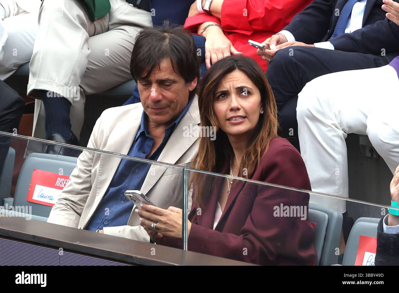 Rome, Italy. 17th May, 2025. Rome, Italy 05/17/2025: Serena Rossi with ...