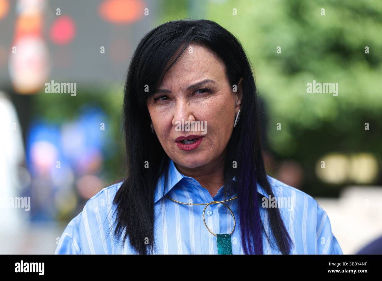 Tirana, Tirana, Albania. 17th May, 2025. Linda Rama, wife of Albanian ...