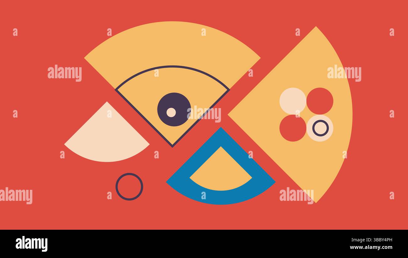 Colorful line segments on Stock Vector Images - Alamy