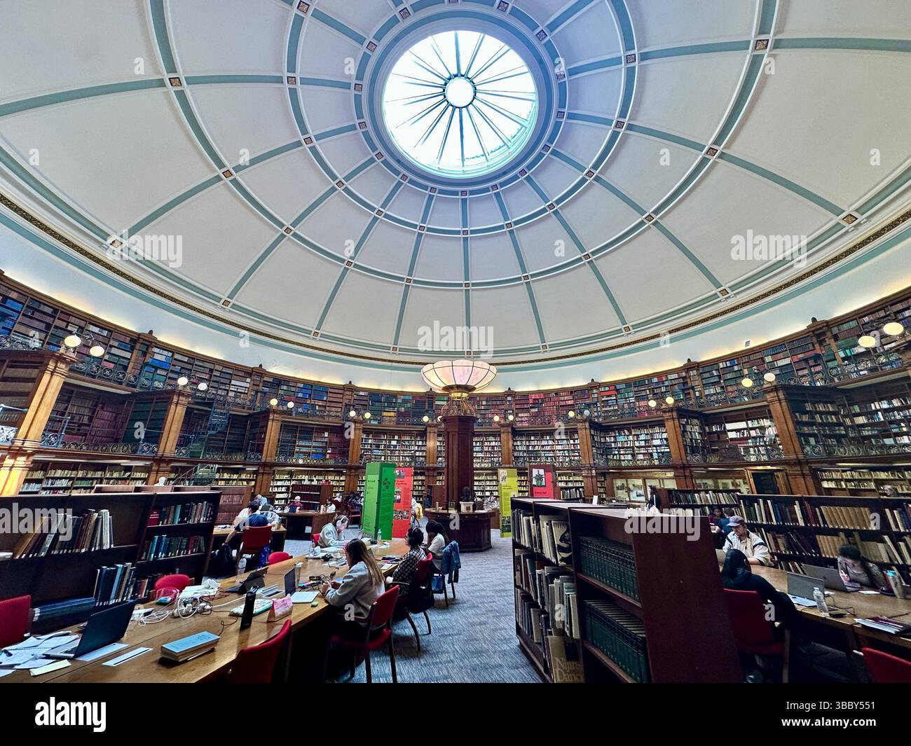 Picton Reading Room, Liverpool Central Library, showing ornate dome ...