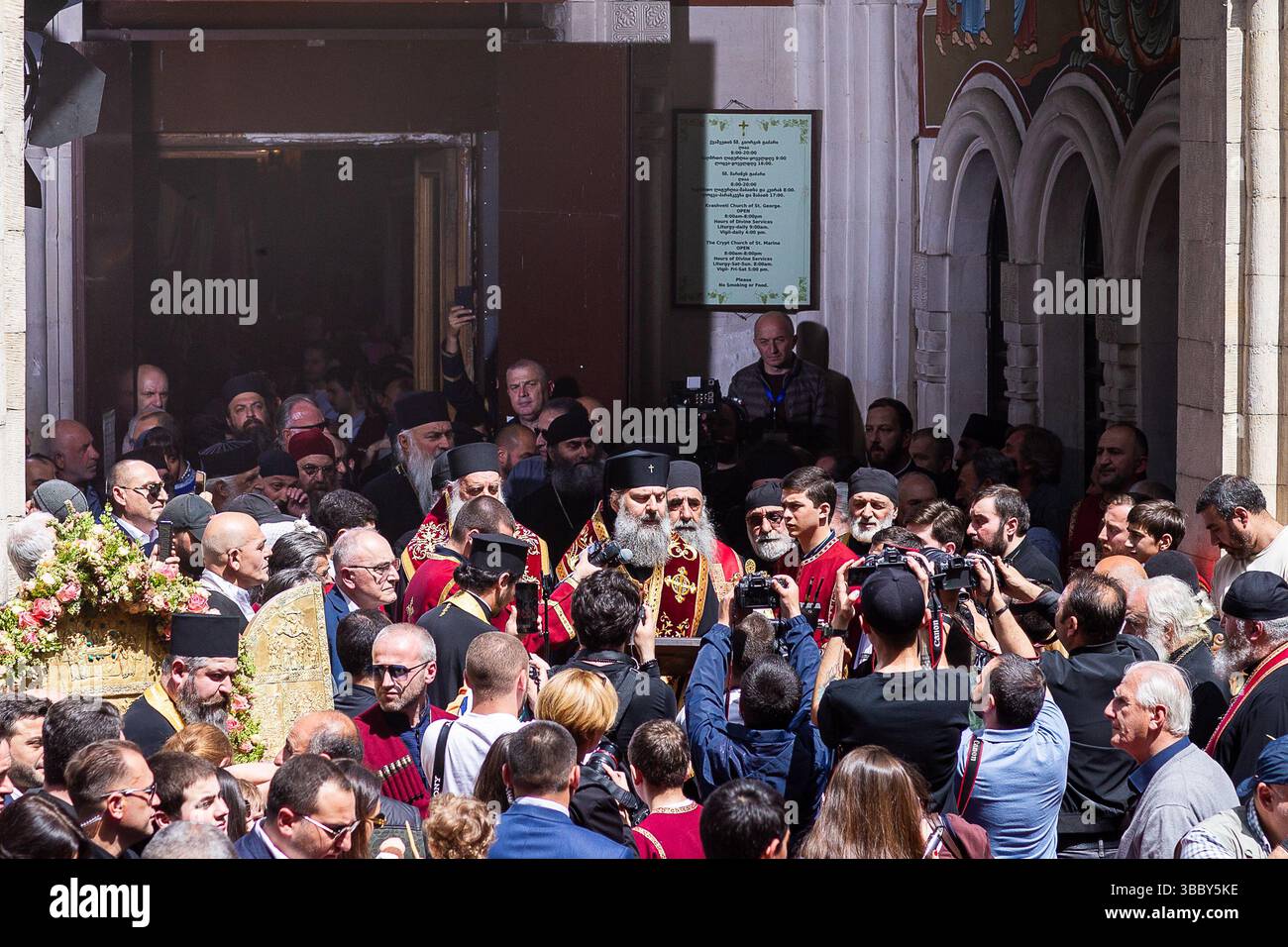 Tbilisi, Tbilisi, Georgia. 17th May, 2025. The Patriarchal Locum Tenens ...