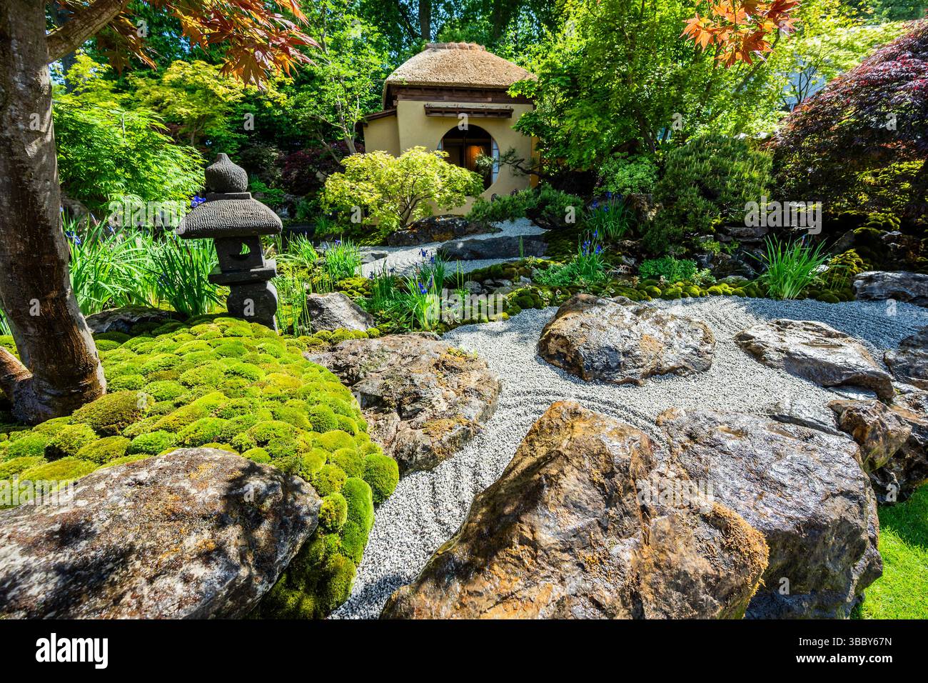 London, UK. 17th May, 2025. Final adjustments for Cha No Niwa ...