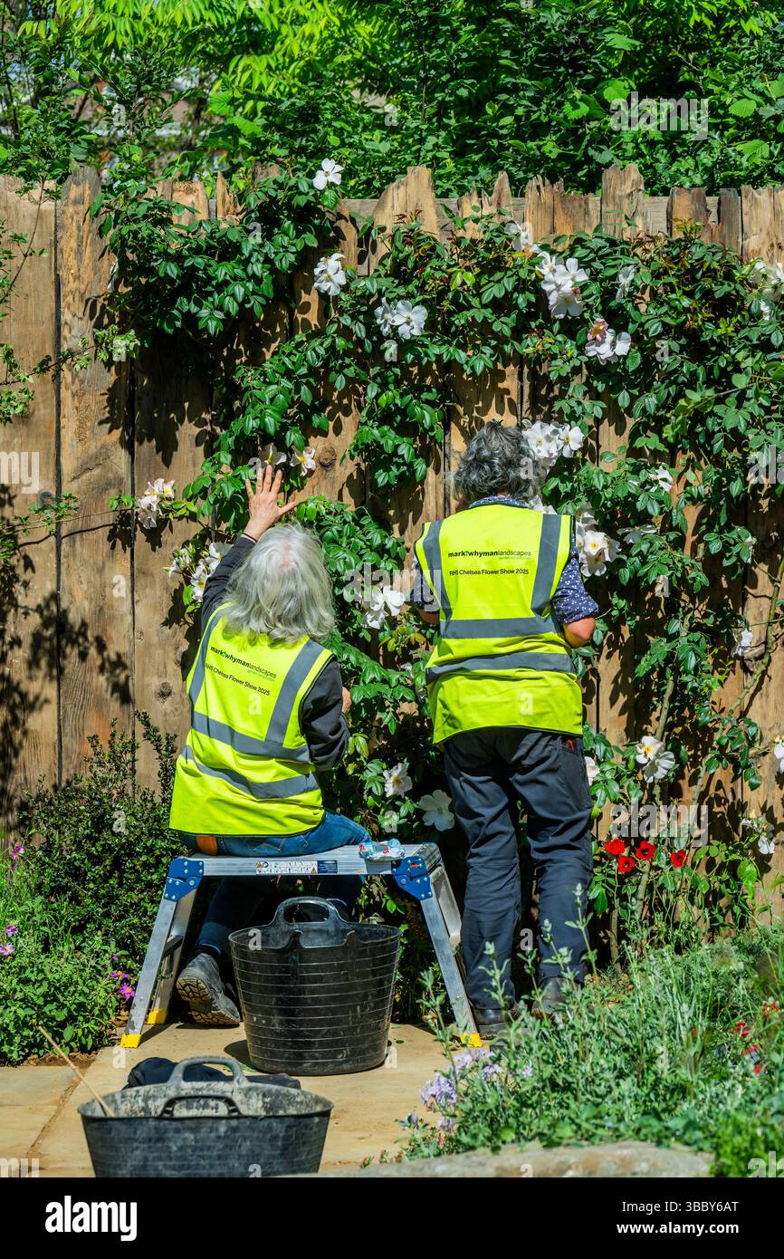 London, UK. 17th May, 2025. Final adjustments for Hospice UK: Garden of ...