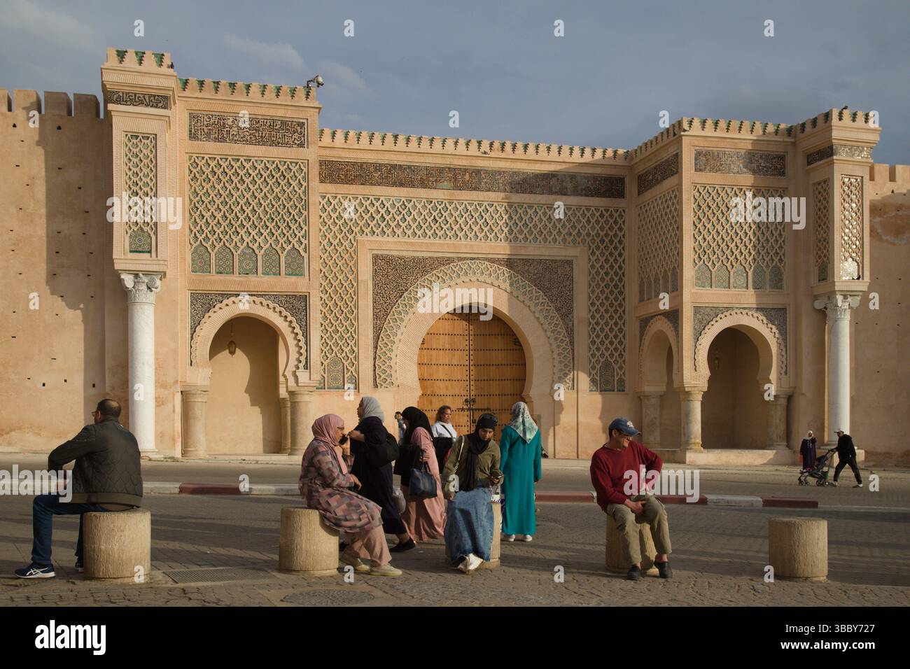 Morocco, Meknès, Bab Mansour, gate, landmark, monument Stock Photo - Alamy