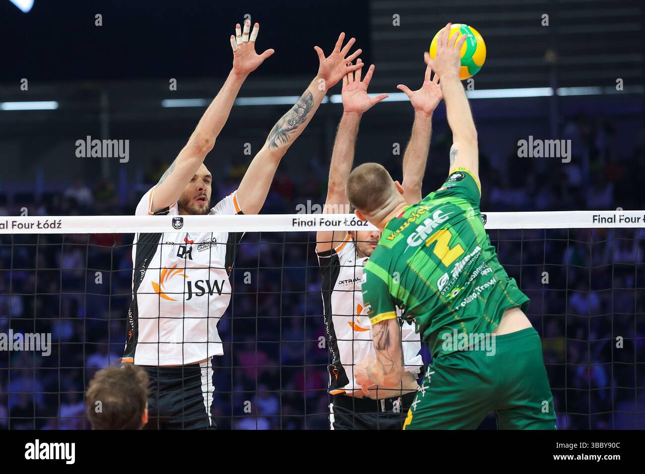 Lodz, Poland. 17th May 2025. CEV Champions Legue Volley 2025 Final Four semifinal match JSW ...