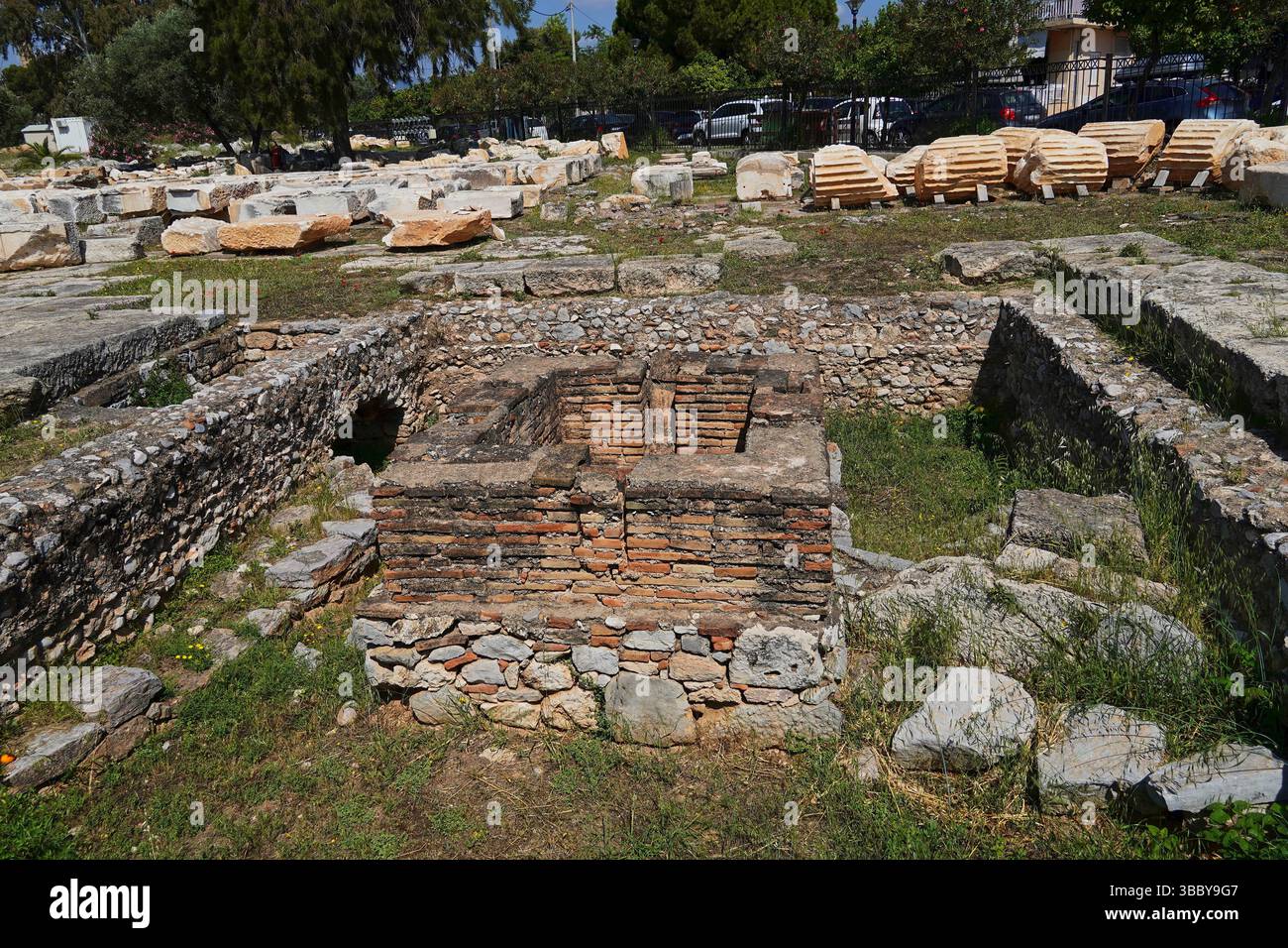 The eschara (grid), an ancient altar used for the meat offerings to the ...