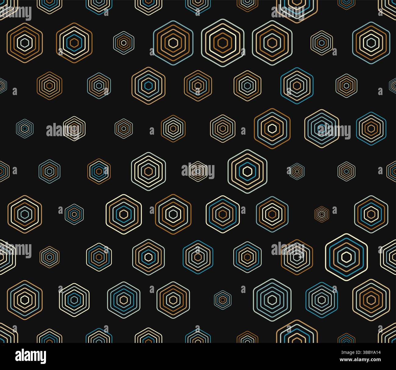 Pattern of geometric shapes. Multicolored geometric elements of varied size. Rounded stacked ...