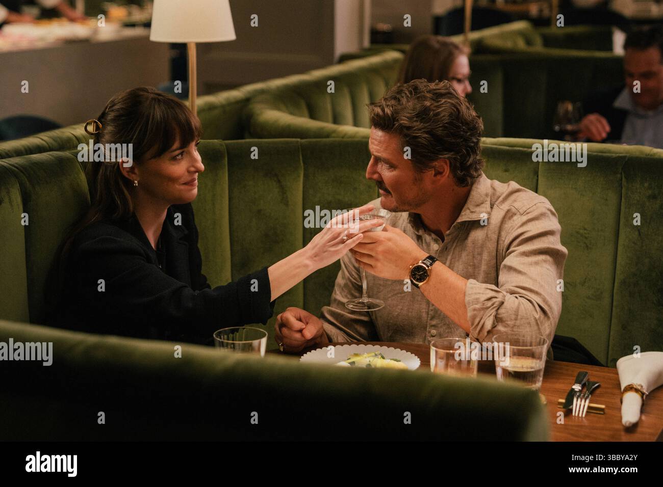Dakota Johnson, Pedro Pascal, "Materialists" (2025 Stock Photo - Alamy