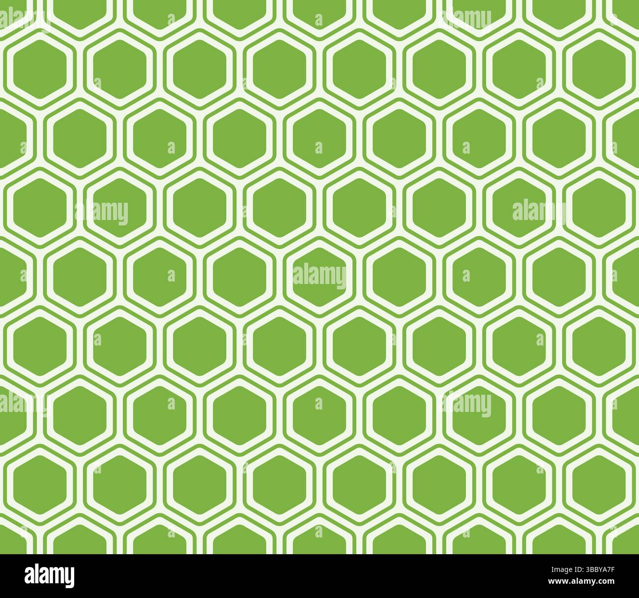 Honeycomb hexagons background. Green color on matching background. Bold ...