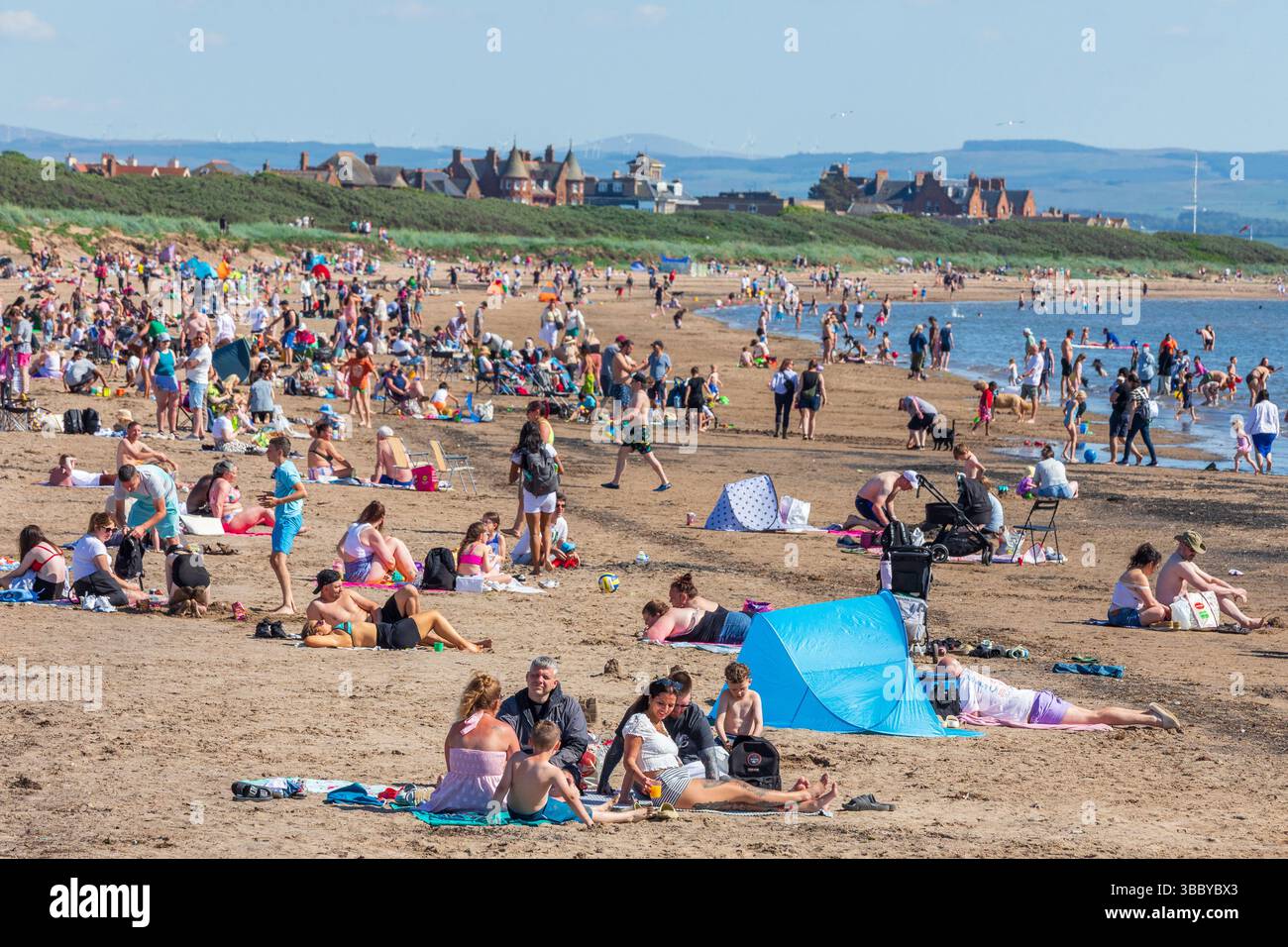 17 May 2025. Troon, UK. Warm and sunny weather with temperatures up to ...
