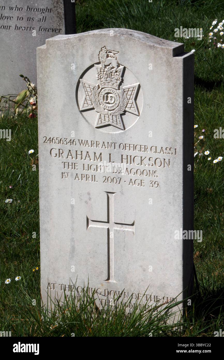 Commonwealth war grave of Graham L Hickson, Light Dragoons. Warrant ...