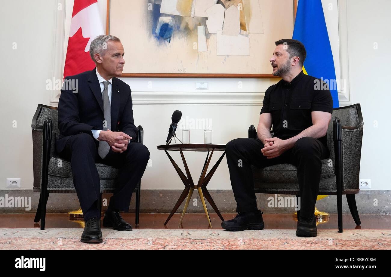 Rome, Italy. 17th May, 2025. Prime Minister Mark Carney meets with ...