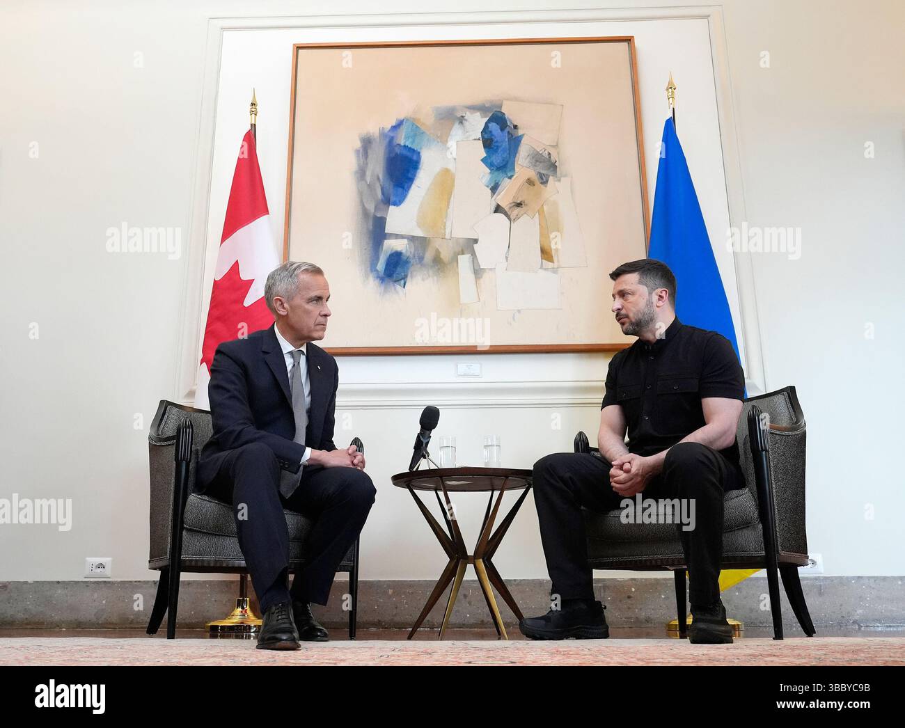 Prime Minister Mark Carney meets with Ukrainian President Volodymyr ...