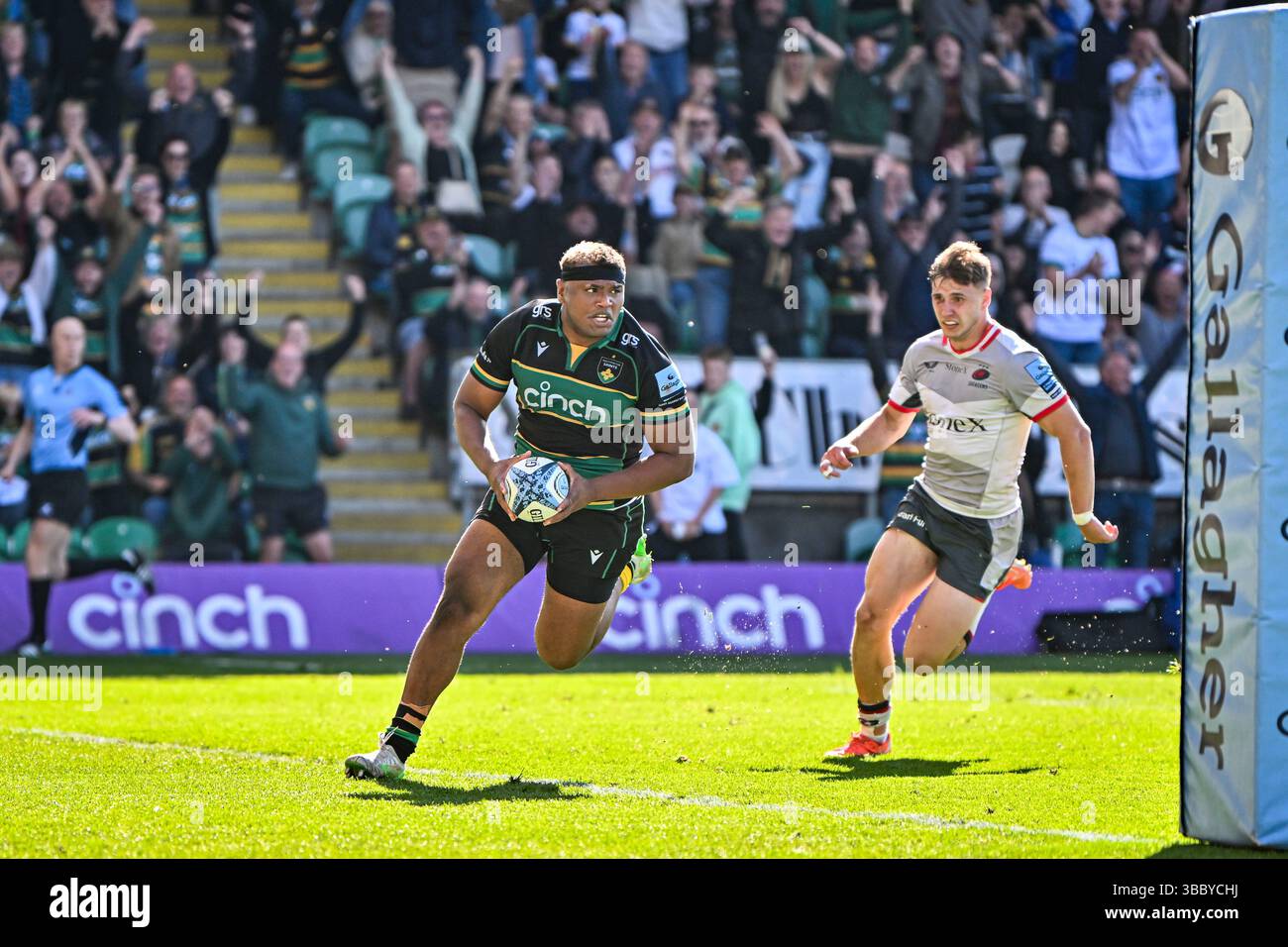 Franklins Gardens, Northampton, UK. 17th May, 2025. Gallagher ...