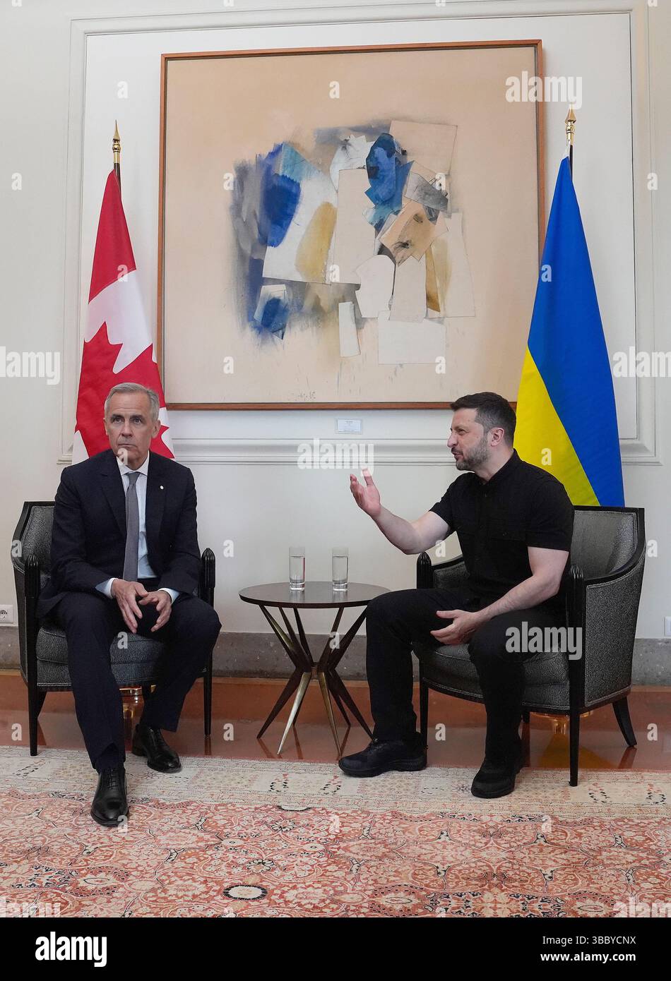 Rome, Italy. 17th May, 2025. Prime Minister Mark Carney meets with ...