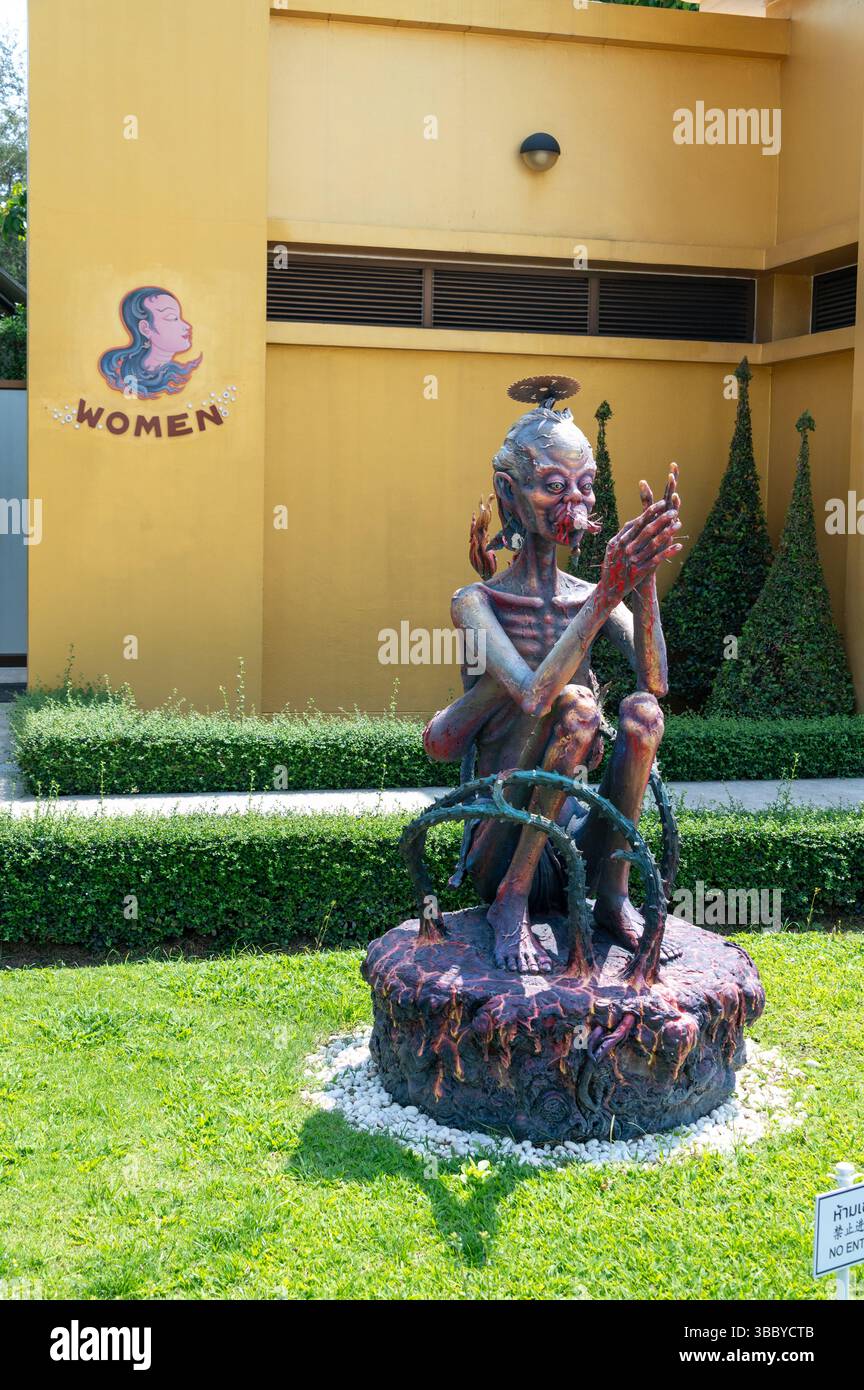 One of the fantasy creature sculptures outside the women toilet in the ...