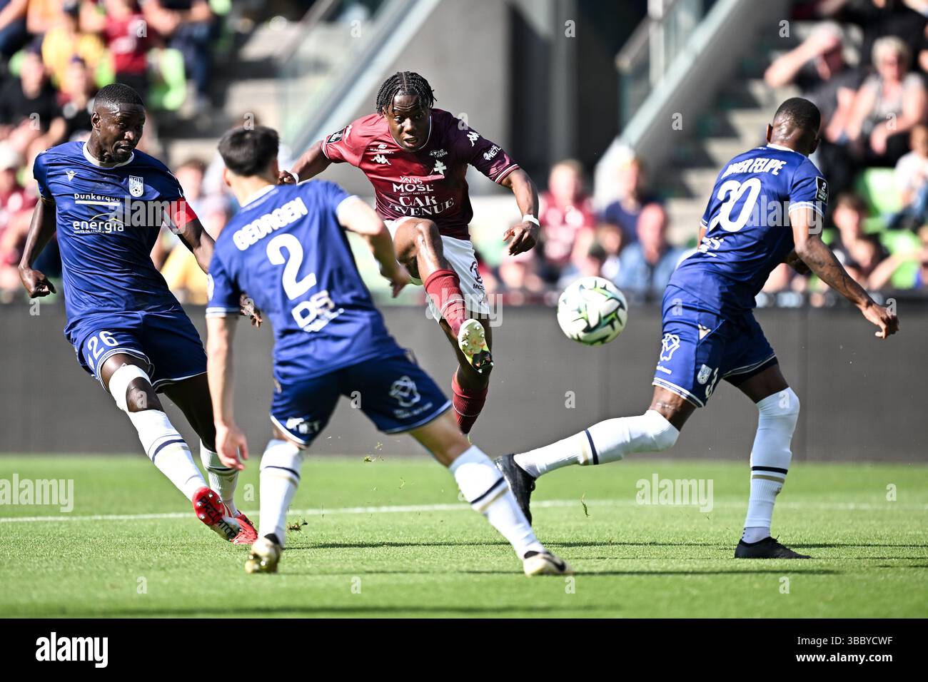 26 Opa SANGANTE (usld) - 19 Morgan BOKELE MPUTU (fcm) during the Ligue ...