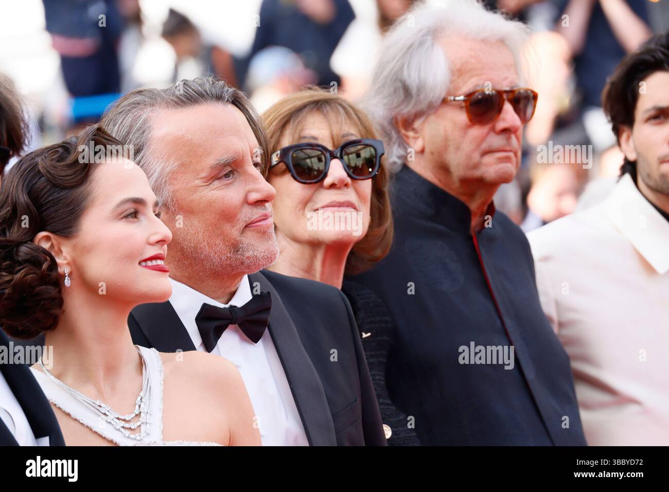 Zoey Deutch, from left, director Richard Linklater, Michele Halberstadt ...