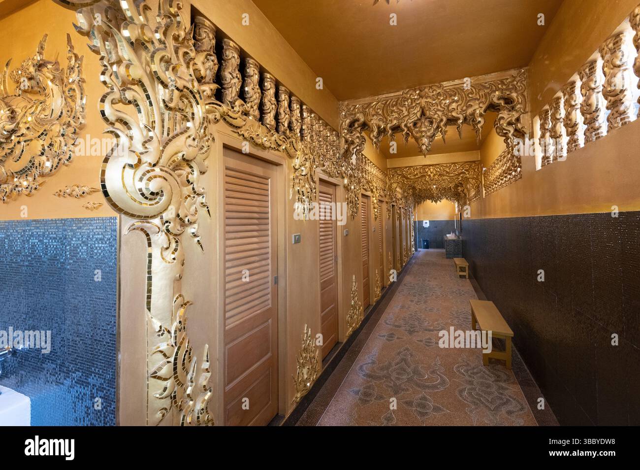 White temple restroom hi-res stock photography and images - Alamy