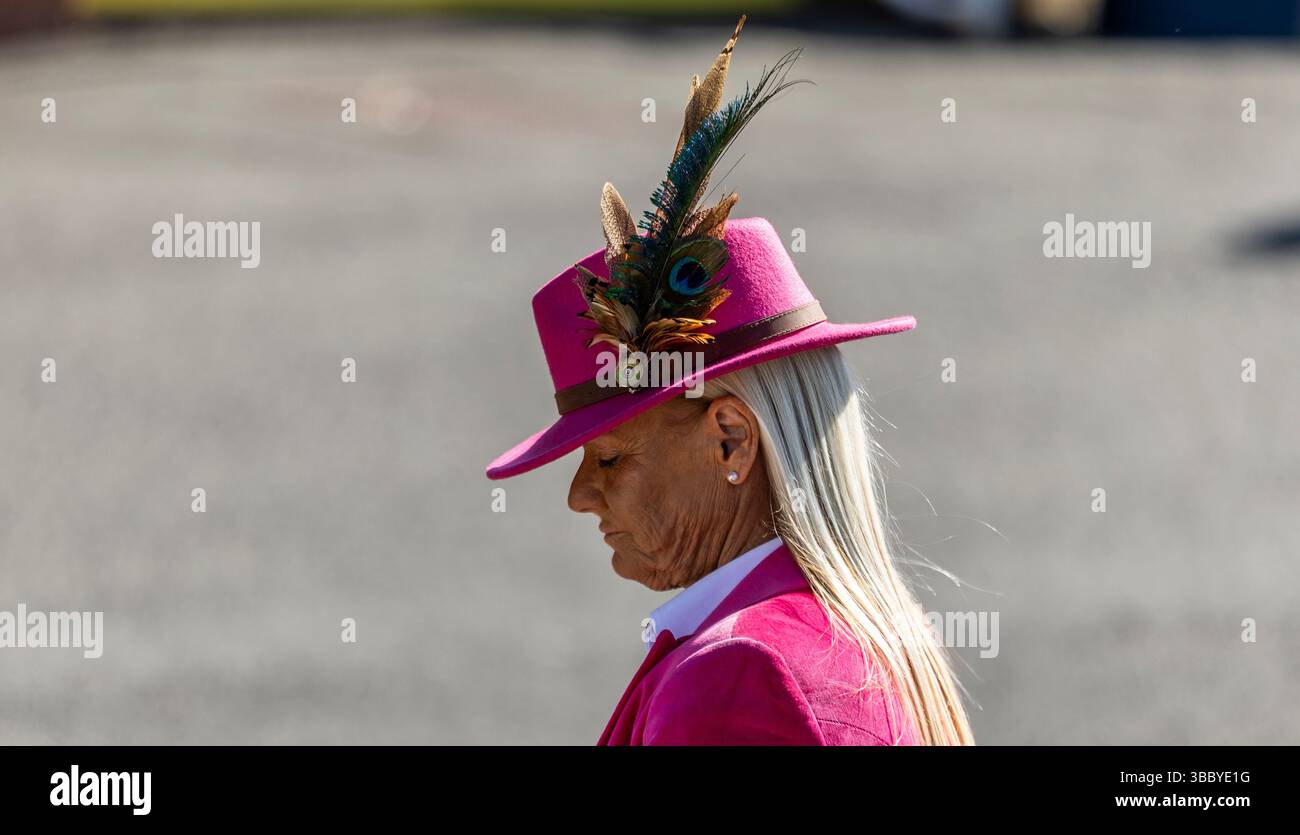 Spectators at Newbury Racecourse. Picture date: Saturday May 17, 2025 ...