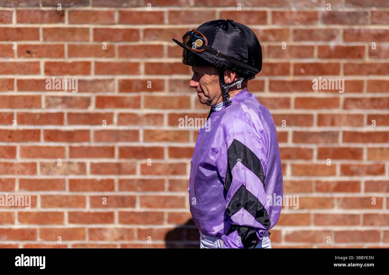 Jockey Joe Fanning walking into the parade ride before the Boylesports ...