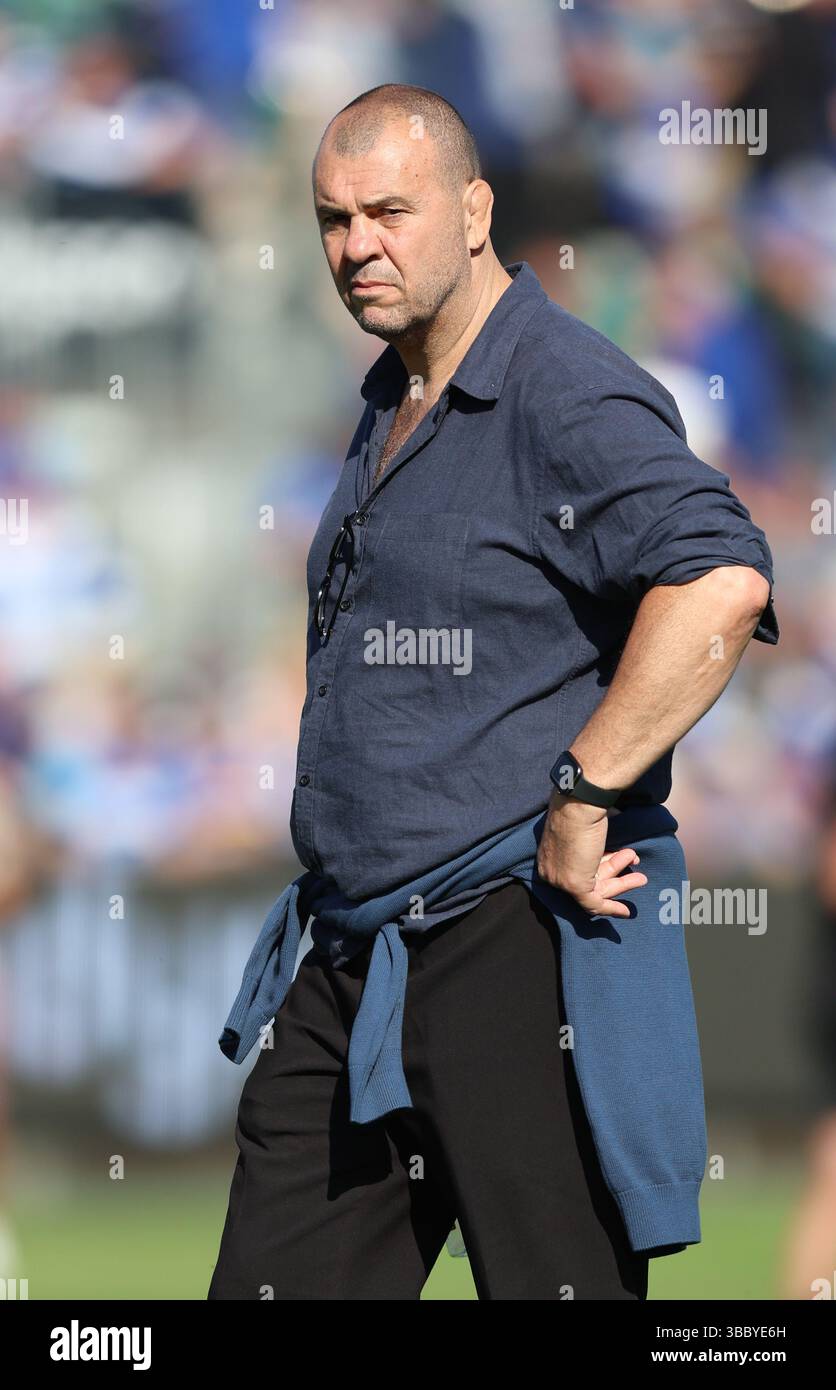 Leicester Tigers’ head coach Michael Cheika before the Gallagher Premiership match at The ...