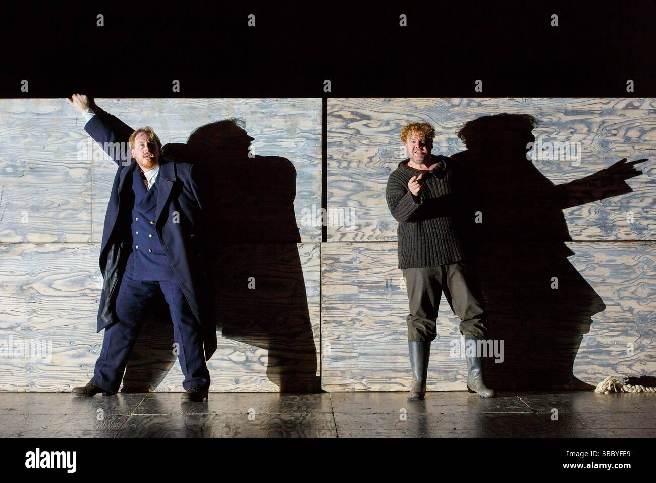 Act i, sc.1 - l-r: Iain Paterson (Captain Balstrode), Stuart Skelton ...