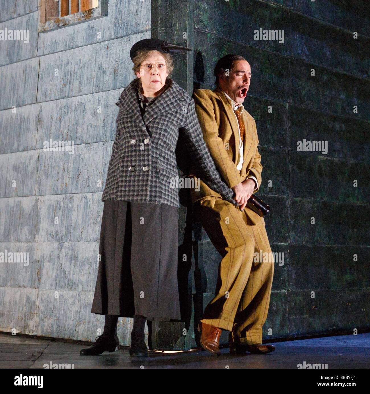 Act 3, sc.1: Felicity Palmer (Mrs Sedley), Leigh Melrose (Ned Keene) in ...