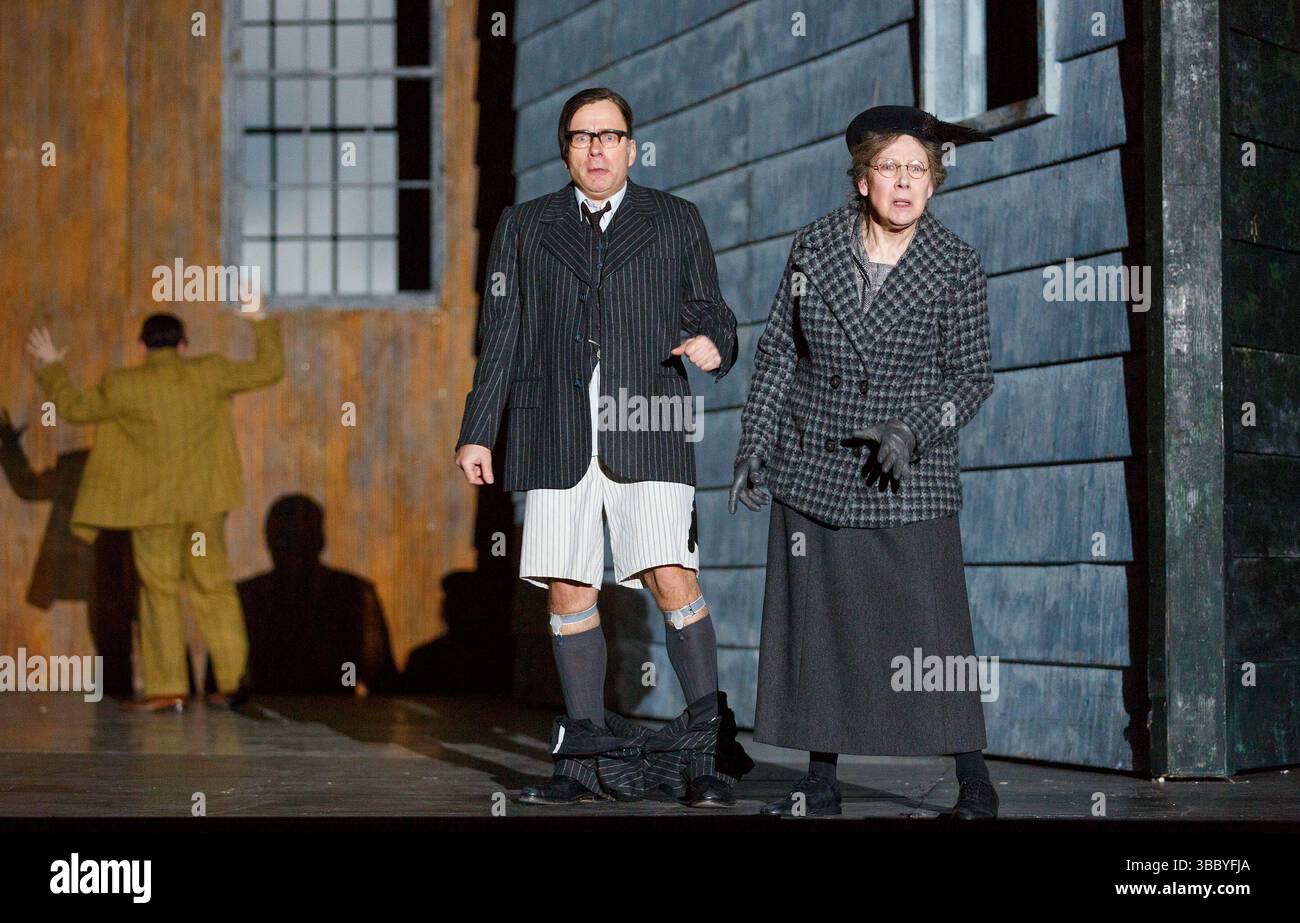 Act 3, sc.1: Matthew Best (Swallow), Felicity Palmer (Mrs Sedley) in ...