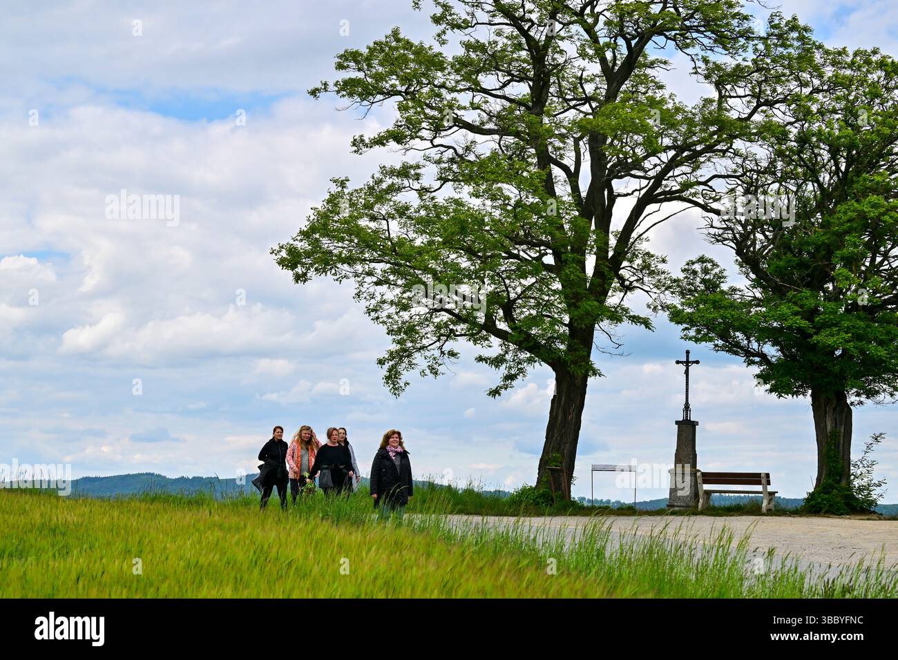 Sedlec Prcice, Czech Republic. 17th May, 2025. Tourists take part in ...