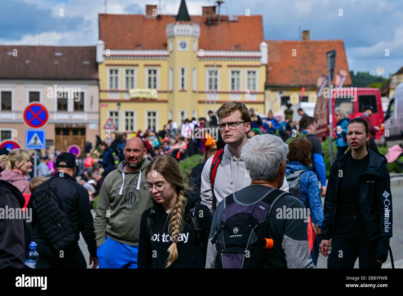 Sedlec Prcice, Czech Republic. 17th May, 2025. Tourists take part in ...