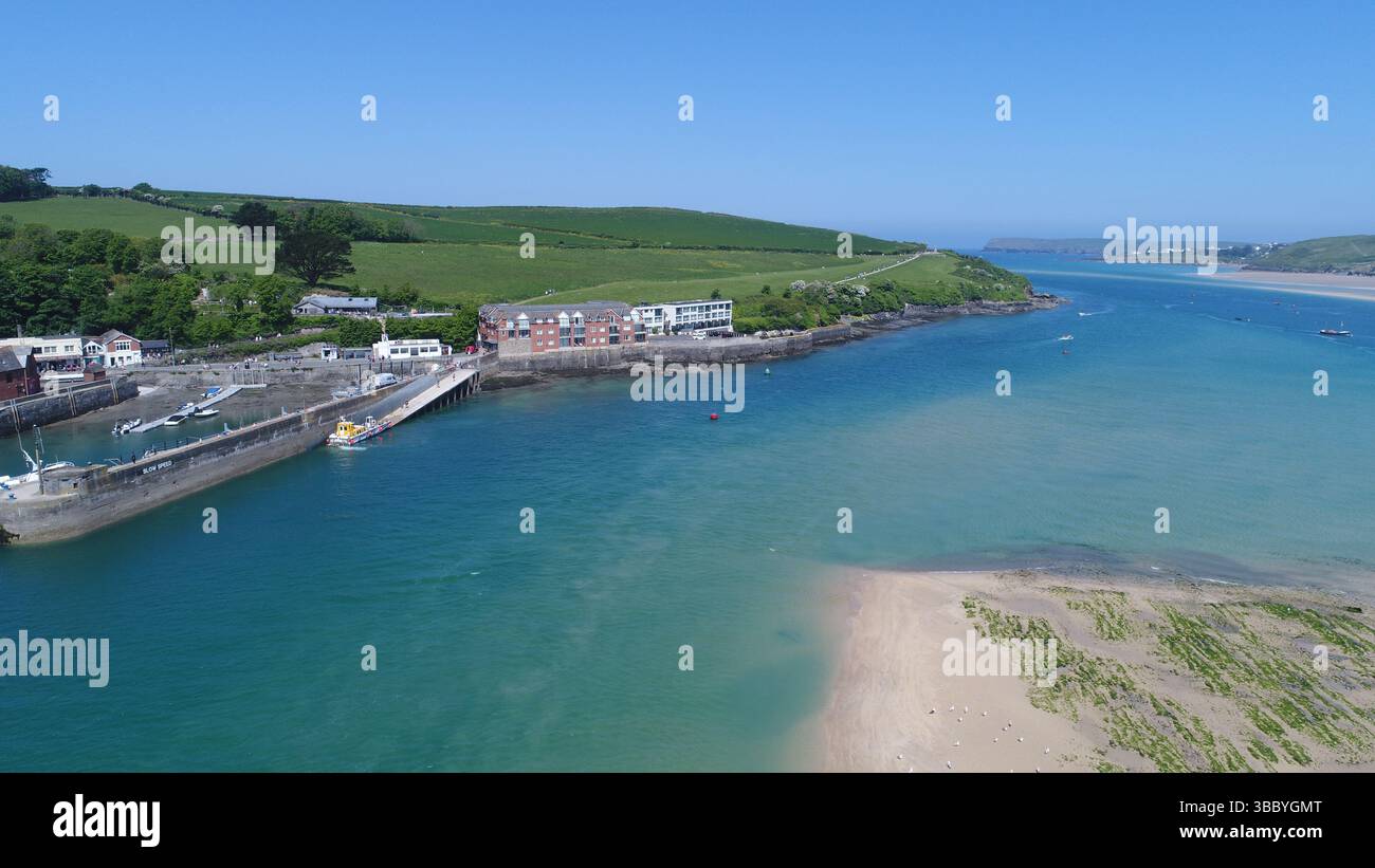 Aerial view of Padstow Harbour Marina Cornwall England Stock Photo - Alamy