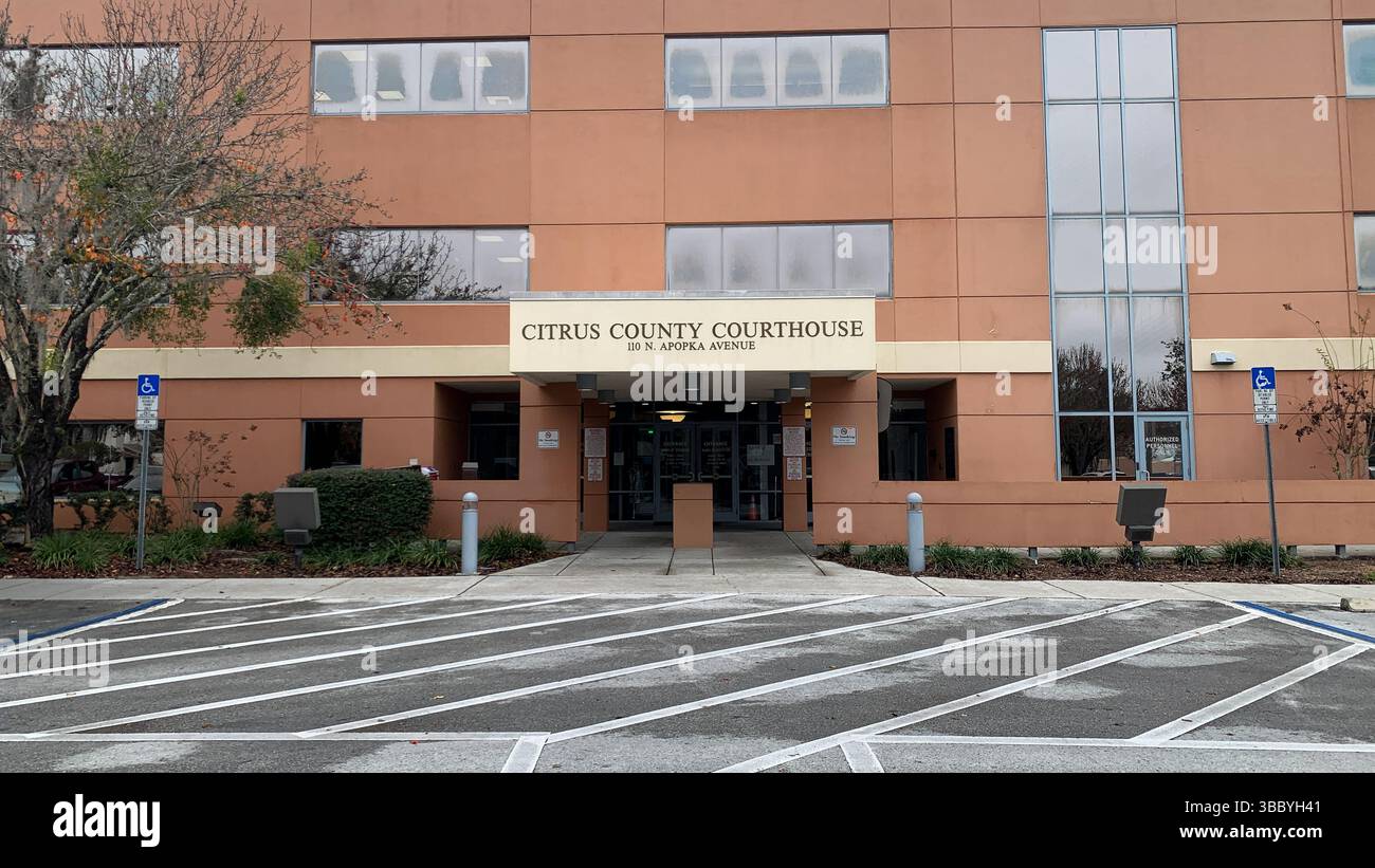 Citrus county Florida courthouse Stock Photo - Alamy