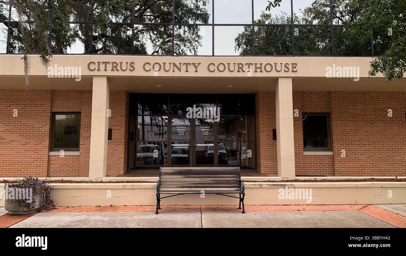 Citrus county Florida courthouse Stock Photo - Alamy