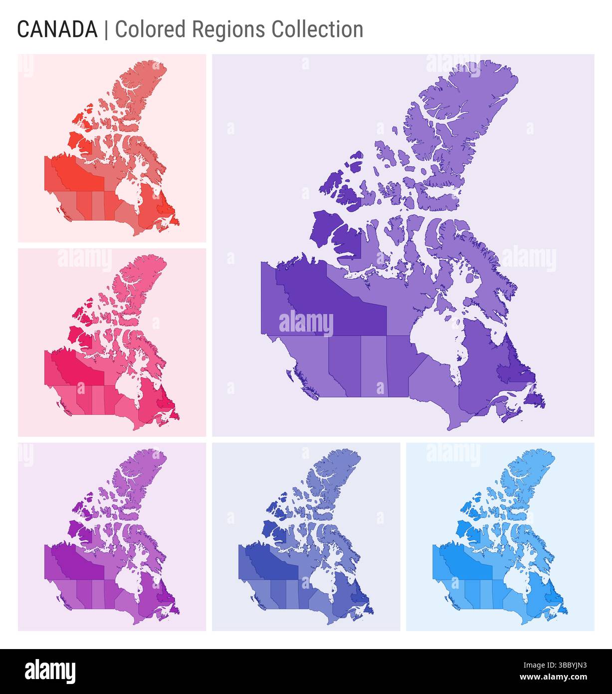 Map of canada provinces hi-res stock photography and images - Alamy