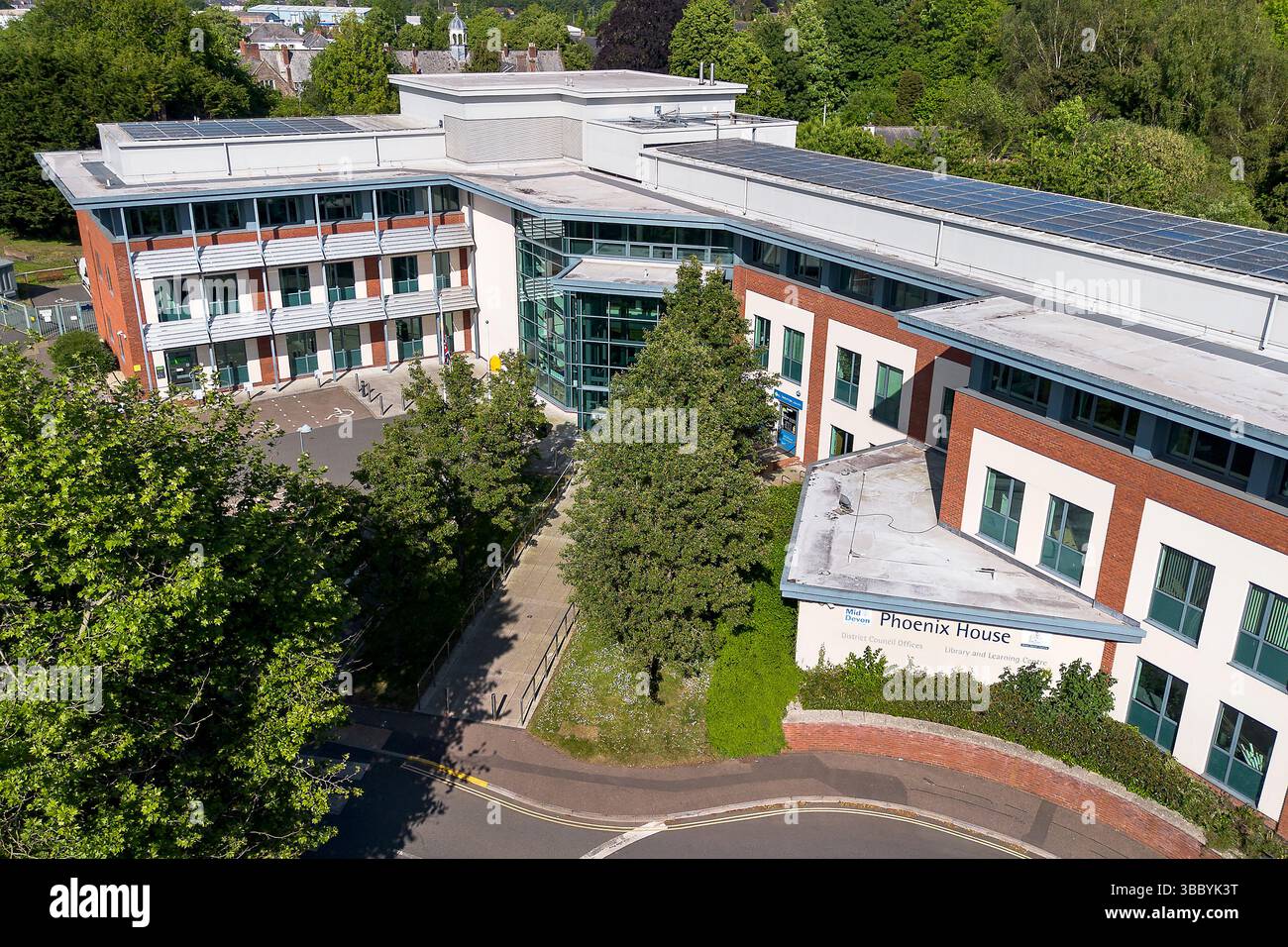 General view of Phoenix House in Tiverton, Devon, the offices for Mid ...