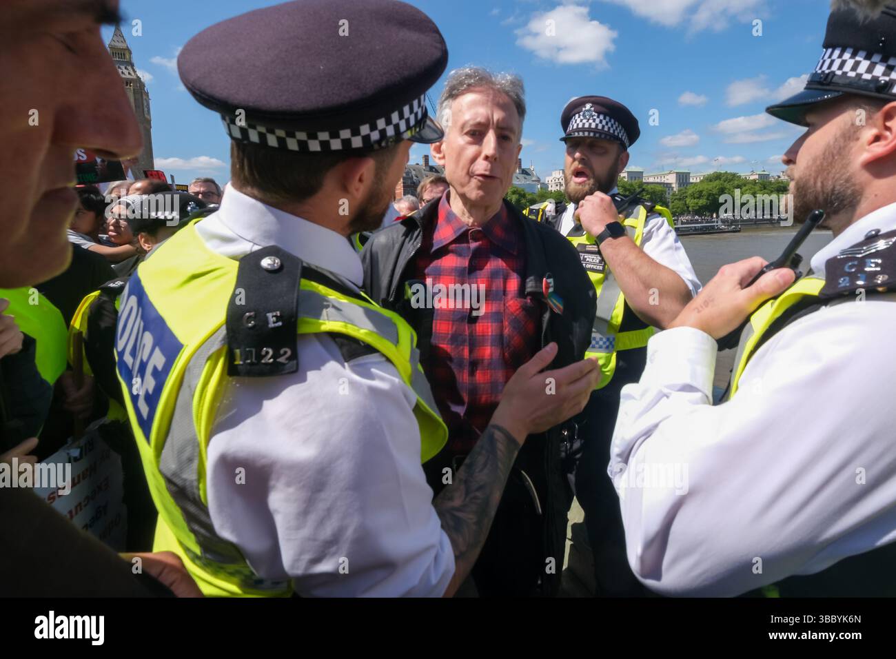 London, UK Police pulled veteran human rights activist Peter Tatchell ...