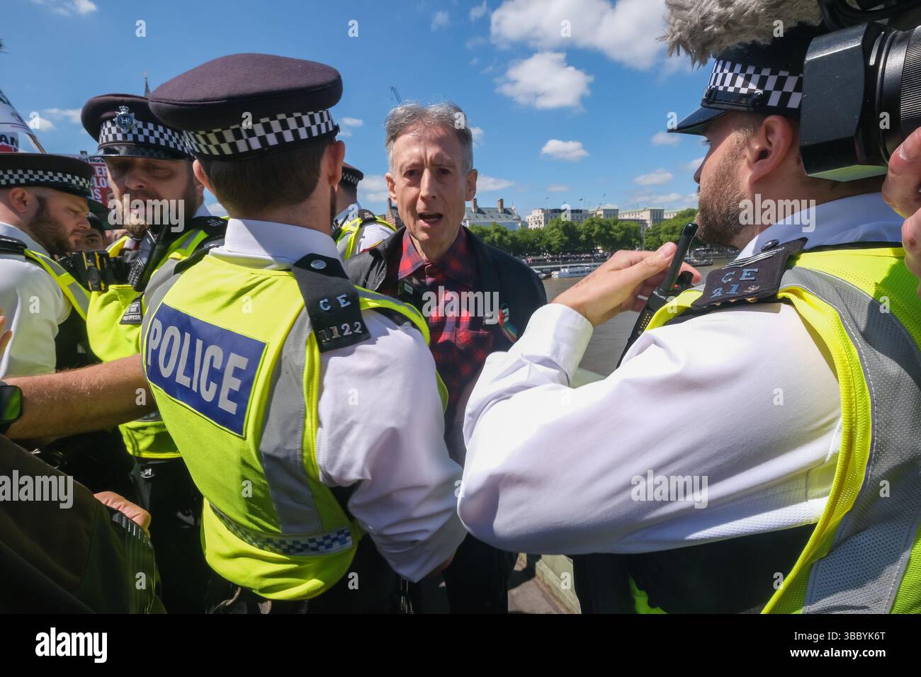 London, UK Police pulled veteran human rights activist Peter Tatchell ...