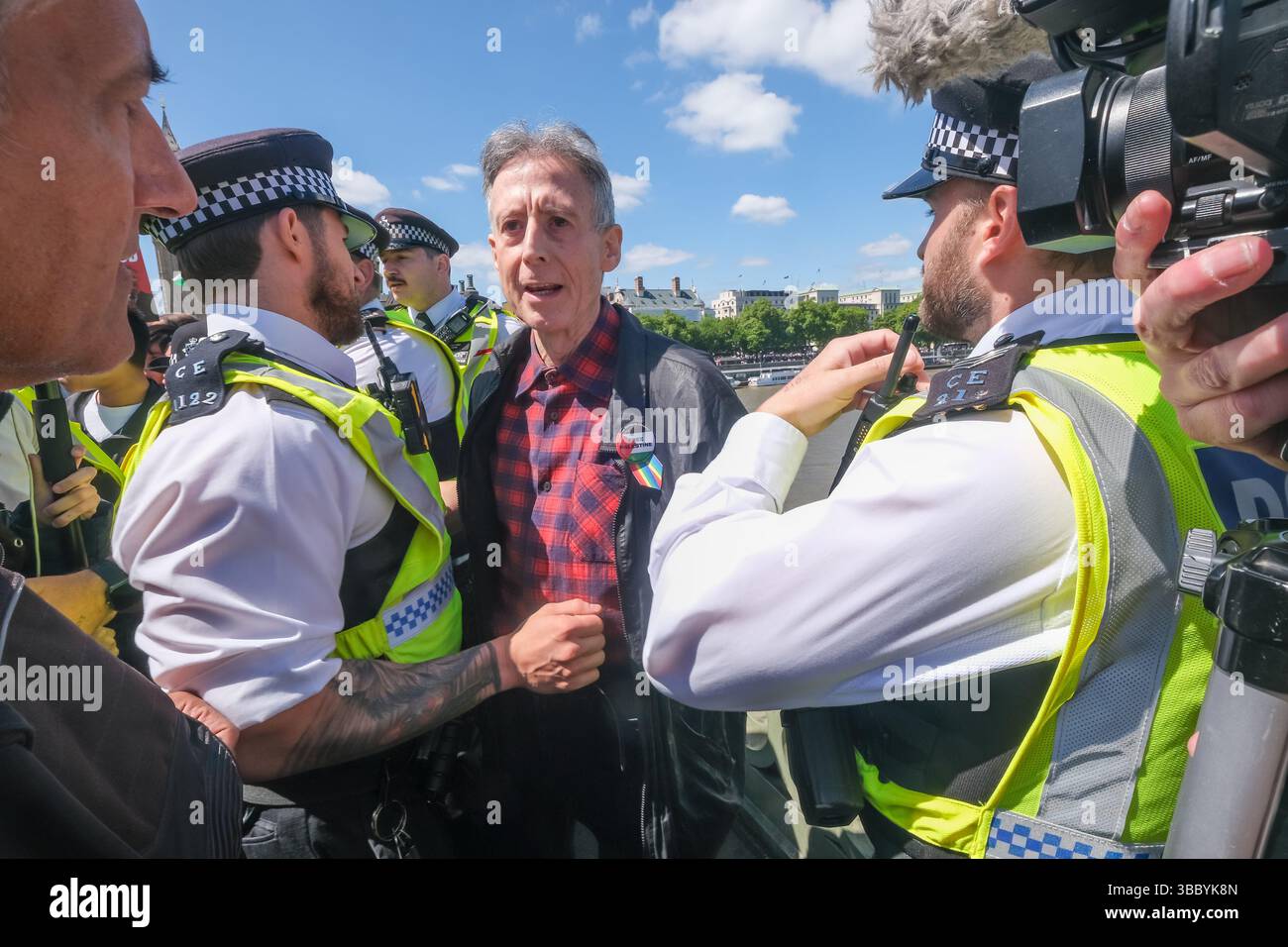 London, UK Police pulled veteran human rights activist Peter Tatchell ...