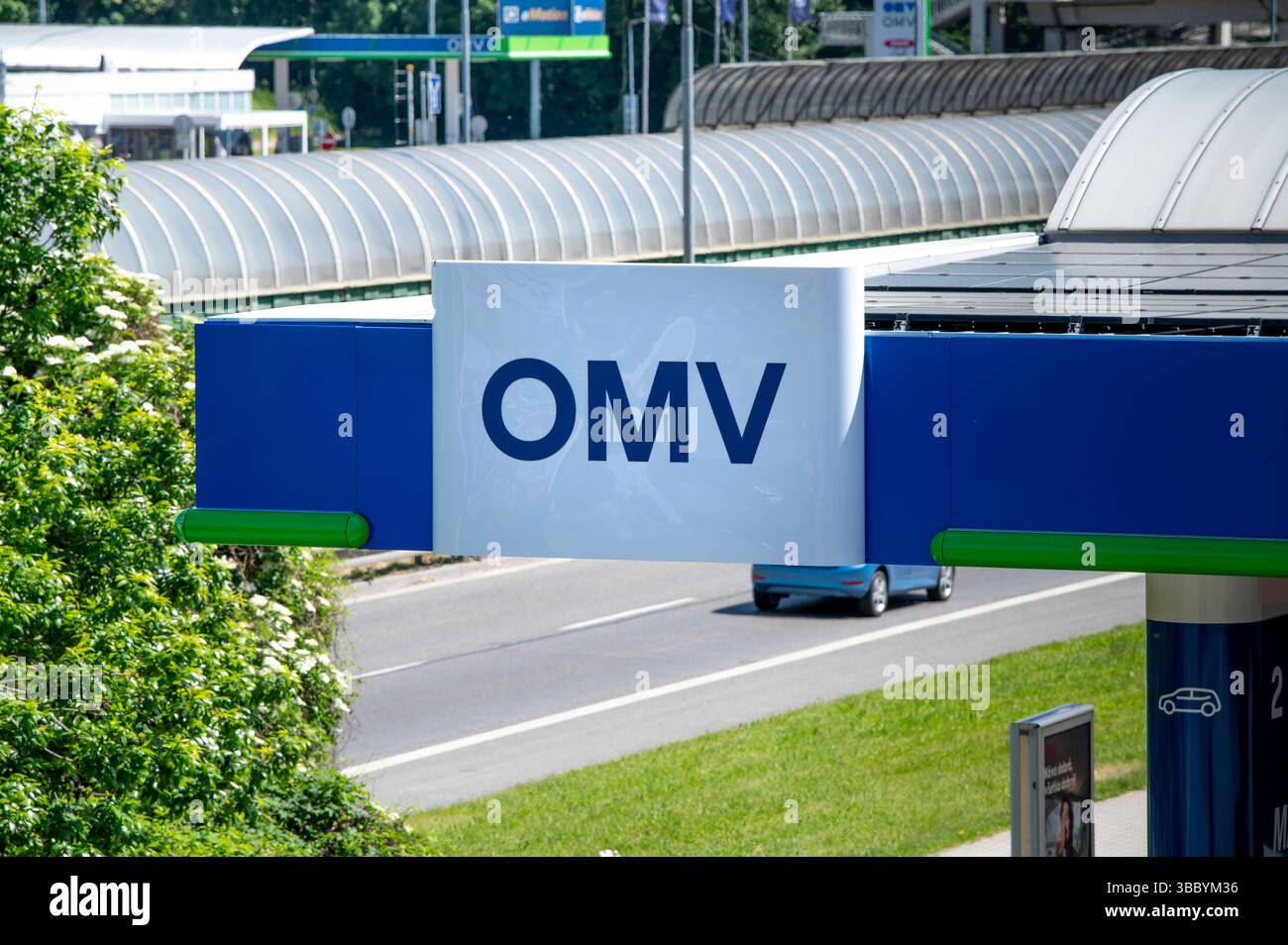 Bratislava, Slovakia - May, 10, 2025 : OMV petrol station. Gas station ...